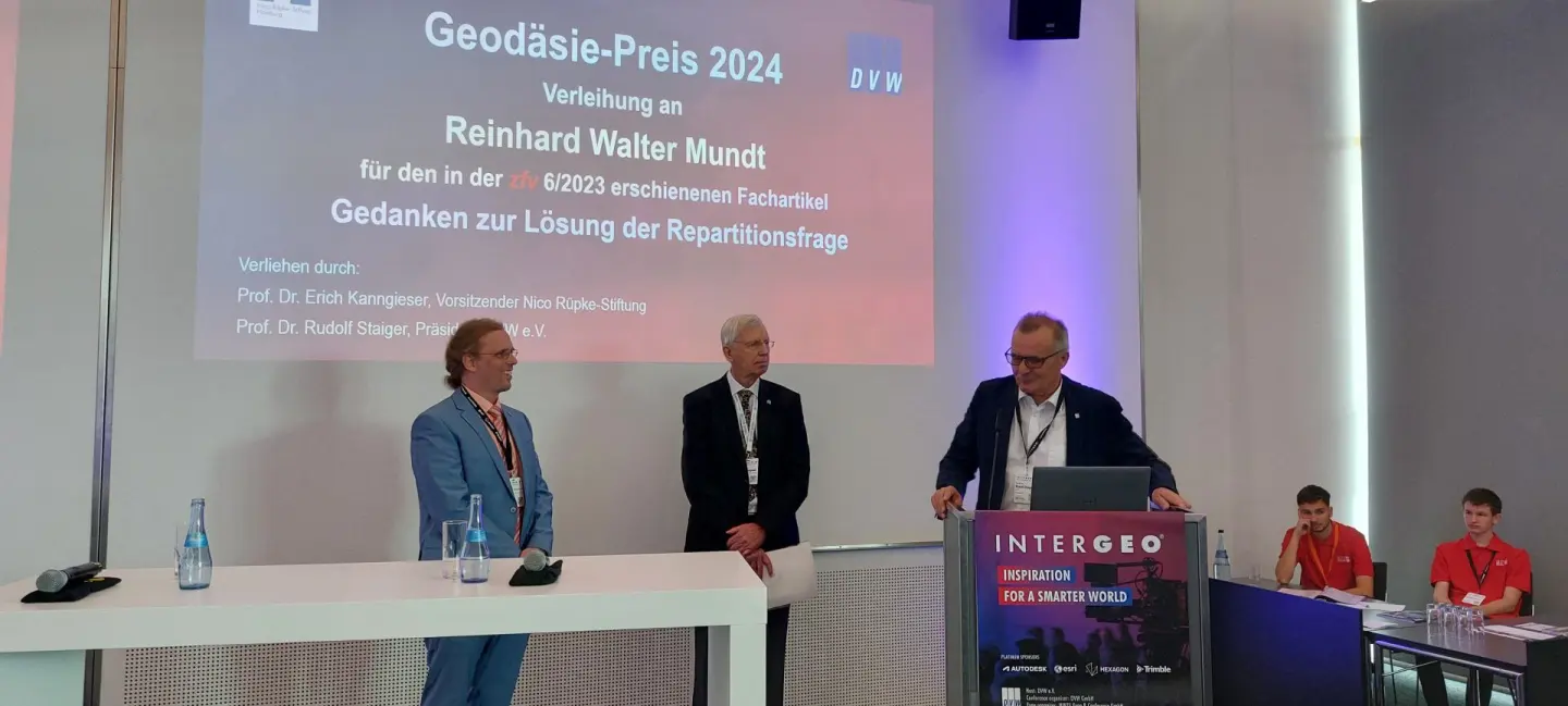 Geodäsie-Preis 2024 verliehen | Gesellschaft für Geodäsie ...